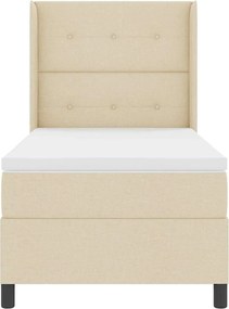 Postel s boxspringem s polštářem Krémová 200 x 80 cm textil 3341614