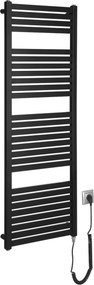 Aqualine - Topné těleso Tondi-E 45x133 cm, 500 W, matná černá DE476T