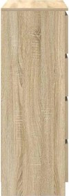 Příborník dub sonoma 80x35x99 cm kompozitní dřevo 3328482