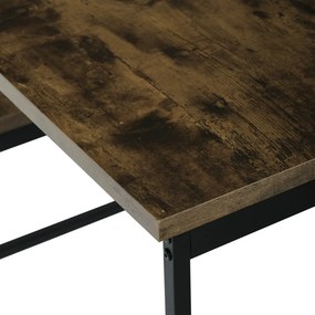 Jídelní set 1+2, rozměr stolu, rozměr lavice 98x30x47, MDF, barva staré dřevo (110 x 60) cm