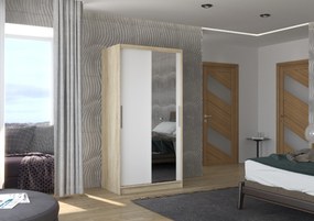 ADRK Furniture Posuvná skříň se zrcadlem BAROS 100 ADRK-SW-BAR-SW-100
