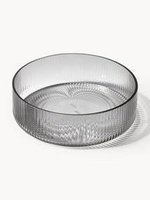 Sada ručně foukaných servírovacích misek's raženým vzorem Ripple, 4 díly