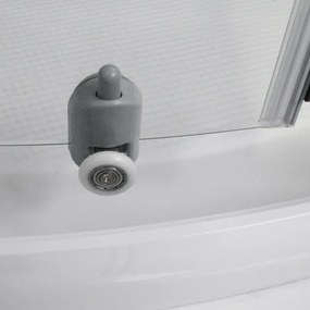 Roltechnik Outlet Čtvrtkruhový sprchový kout AVILES + vanička Varianta: rozměry: 80x80 cm - (AVILES/80x80 - 4000660), Barva profilů a typ výplně: profily: bílá, výplň: transparent