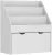 AIYAPLAY dětský regál pro víceúčelové ukládání knih s 3 policemi a jednou zásuvkou, 62,5D x 30Š x 70V cm, růžový