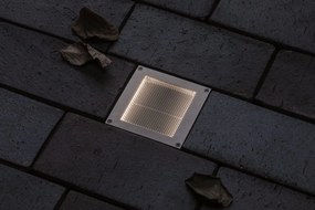 P 94336 Venkovní zemní svítidlo Brick 100 x 100 x 38 mm IP67 0,8W kov/ocel pohybové čidlo - PAULMANN