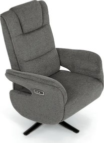 Polohovací křeslo šedé, elektrické TV-C5590 GREY2