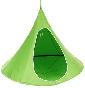 Závěsné houpací křeslo, zelená, Tempo Kondela KLORIN NEW KIDS CACOON HAMMOCK, bez stojanu