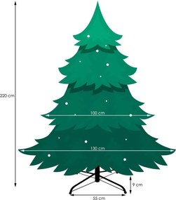 Vánoční stromek Jedle zelená 220 cm