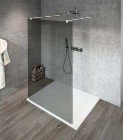 Gelco Sapho, VARIO WHITE jednodílná sprchová zástěna do prostoru, matné sklo, 900 mm, GX1490GX2215
