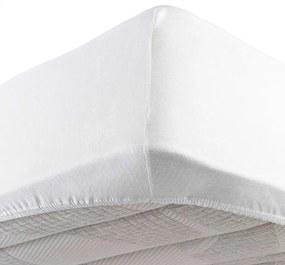 Bílé napínací prostěradlo jersey 90x190 cm Jersy – douceur d'intérieur