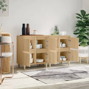 Příborníky 2 ks dub sonoma 60 x 35 x 70 cm kompozitní dřevo 3185754