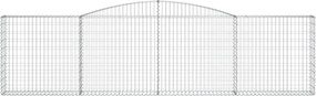 Klenuté gabionové koše 10ks 400x30x100/120cm pozinkované železo 3146874
