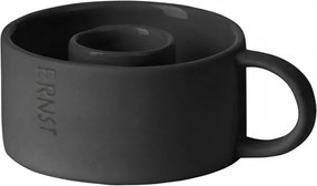 Svícen s ouškem Ljusstake Dark Grey Ernst