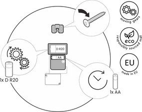 Nástěnné hodiny ø 57 cm Archie – Styler