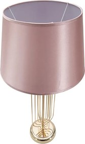 Stolní lampa Krista 64 cm růžovo-zlatá