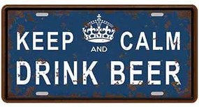 Cedule značka Keep Calm Drink Beer