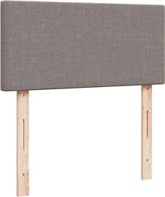 Box spring postel s matrací taupe 90x200 cm textil 3287336
