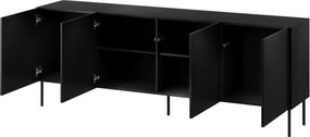 Komoda Siena 200 cm černá