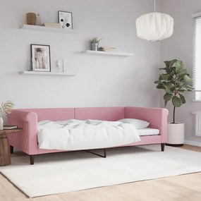Válenda Samet Růžová - s přistýlkou a matrací / 100 x 200 cm