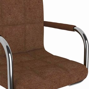 Barová židle hnědá textil 334546