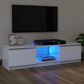 TV skříňka s LED osvětlením bílá 120 x 30 x 35,5 cm - Default Title