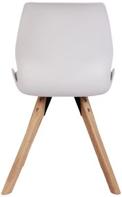 Jídelní židle Carnforth - 2 ks - umělá hmota | bílé
