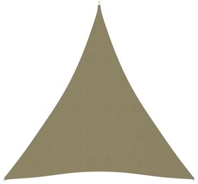 Stínící plachta oxfordská látka trojúhelníková 4x5x5 m béžová - Default Title