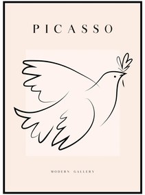 Pablo Picasso - Holubice míru A4 (21 x 29,7 cm)
