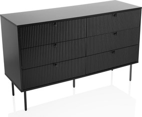 XXXLutz KOMODA, černá, 120/40/75 cm MID.YOU - Široké komody - 001918043802