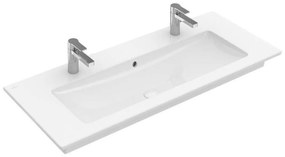 Villeroy & Boch Venticello - Umyvadlo nábytkové 120x50 cm, s přepadem, 2 otvory pro baterii, alpská bílá 4104CK01
