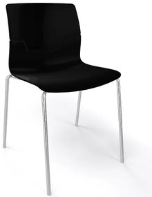 GABER - Židle SLOT FILL NA - černá/chrom