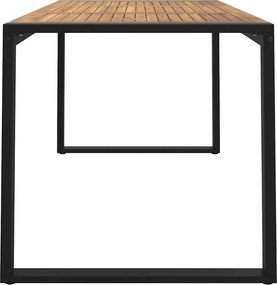 Zahradní stůl s nohami ve tvaru U 140x80x75 cm masivní akácie 319515