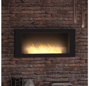 InFire - Nástěnný BIO krb 120x56 cm 3kW černá MURALL 1200