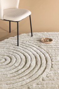 Kulatý koberec Niklas, bílý, ⌀200