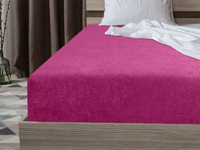 Froté prostěradlo EXCLUSIVE purpurové 90 x 200 cm