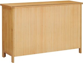 Komoda se zásuvkami 105 x 33,5 x 73 cm masivní dubové dřevo 289196