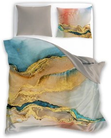 FARO Francouzské povlečení bavlněný satén Minerál Colours Bavlna - Satén, 220/200, 2x70/80 cm