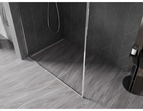 Mexen Kioto-F L, sprchová zástěna s rámem 60 x 202 cm, 8 mm čiré sklo, chromový profil, 800-060-174-01-00