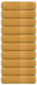 Ručníky FROGN 10 ks zlaté 50x100 cm 360 g/m² 136808