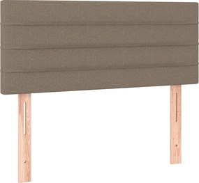 vidaXL Box spring postel s matrací 100 x 200 cm textil [3140677] Barva: světle šedá
