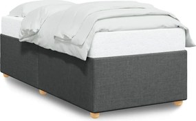 Rám postele bez matrace tmavě šedý 90 x 200 cm textil 3284702