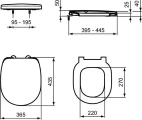 Ideal Standard Connect - WC sedátko | Soft close | bílá