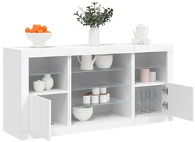 Příborník s LED osvětlením bílý 142,5 x 37 x 67 cm 3209086