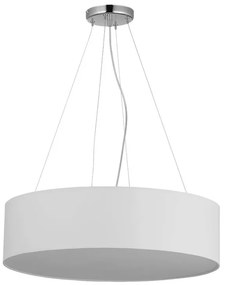 TK LIGHTING Lustr - RONDO 4244, Ø 60 cm, 230V/15W/4xE27, bílá/chrom