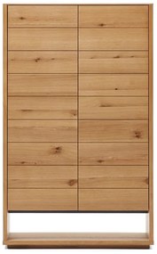 Skříňka v dekoru dubu v přírodní barvě 100x163,5 cm Alguema – Kave Home