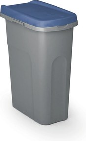 Odpadkový koš šedá/modrý plast 25L