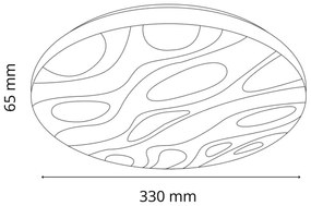 LED Koupelnové stropní svítidlo CLOUD LED/18W/230V pr. 33 cm IP44