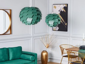 Velká zelená stropní lampa SEGRE Beliani