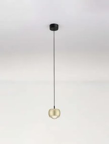 LED zlatý moderní lustr Conga