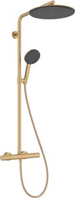 Hansgrohe Raindance Alive S Puro - Sprchový set s termostatem, průměr 30 cm, 3 proudy, EcoSmart+, kartáčovaný bronz 24594140